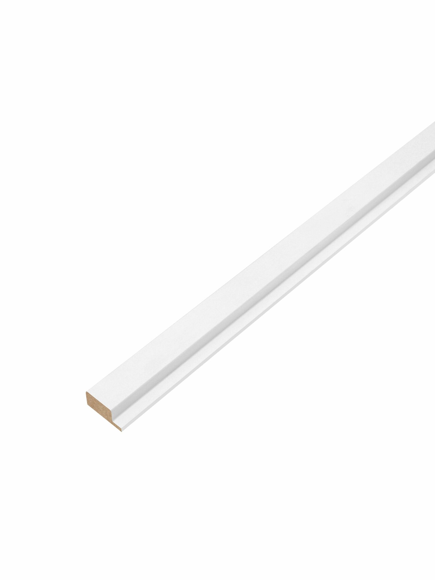 Стартовая планка для декоративных реечных панелей, Белый, МДФ, 2795х35х16 мм, 1 шт, PLASTWOOD