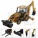 Масштабная модель экскаватора-погрузчика DM Cat 420 XE 1:64 строительной техники