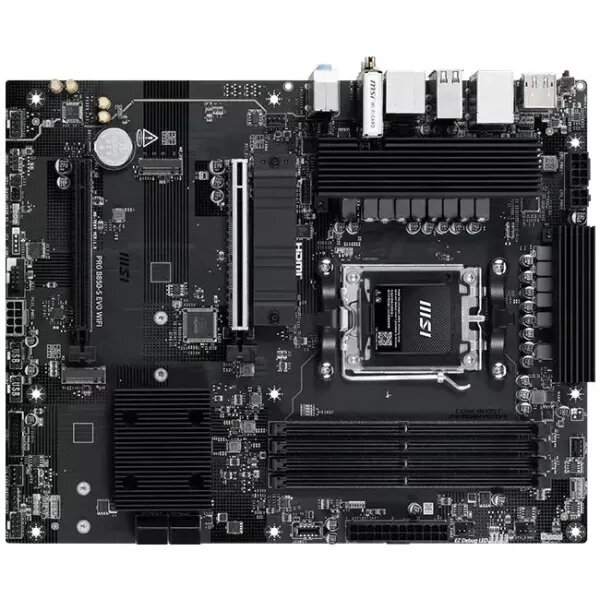 Материнская плата MSI PRO B850-S EVO WIFI Socket AM5 AMD B850 4xDDR5 ATX AC`97 8ch(7.1) 5Gigabit RAID+HDMI+DP