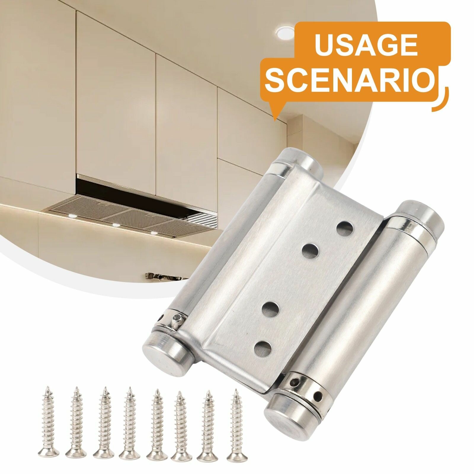 Двойной пружинный петли с открытием в обе стороны, дверные петли из нержавеющей стали