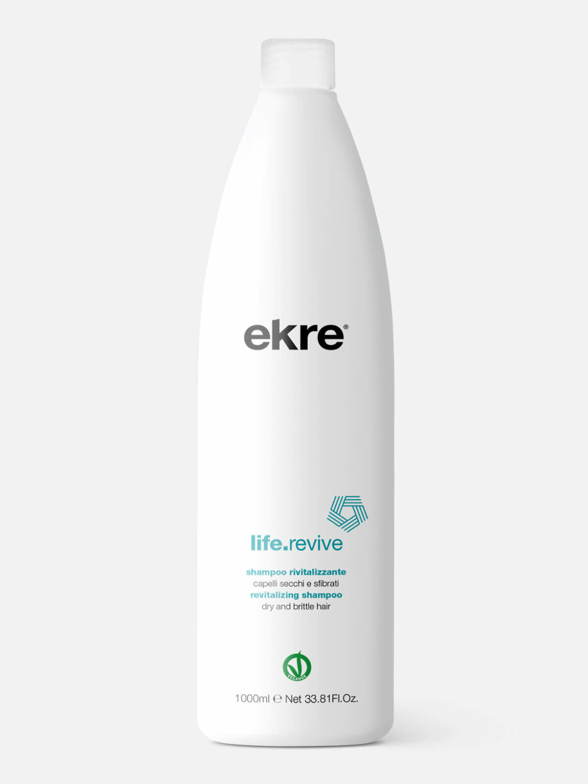 Восстанавливающий шампунь для сухих и поврежденных волос Ekre Life.Revive Revitalizing, 1000 мл