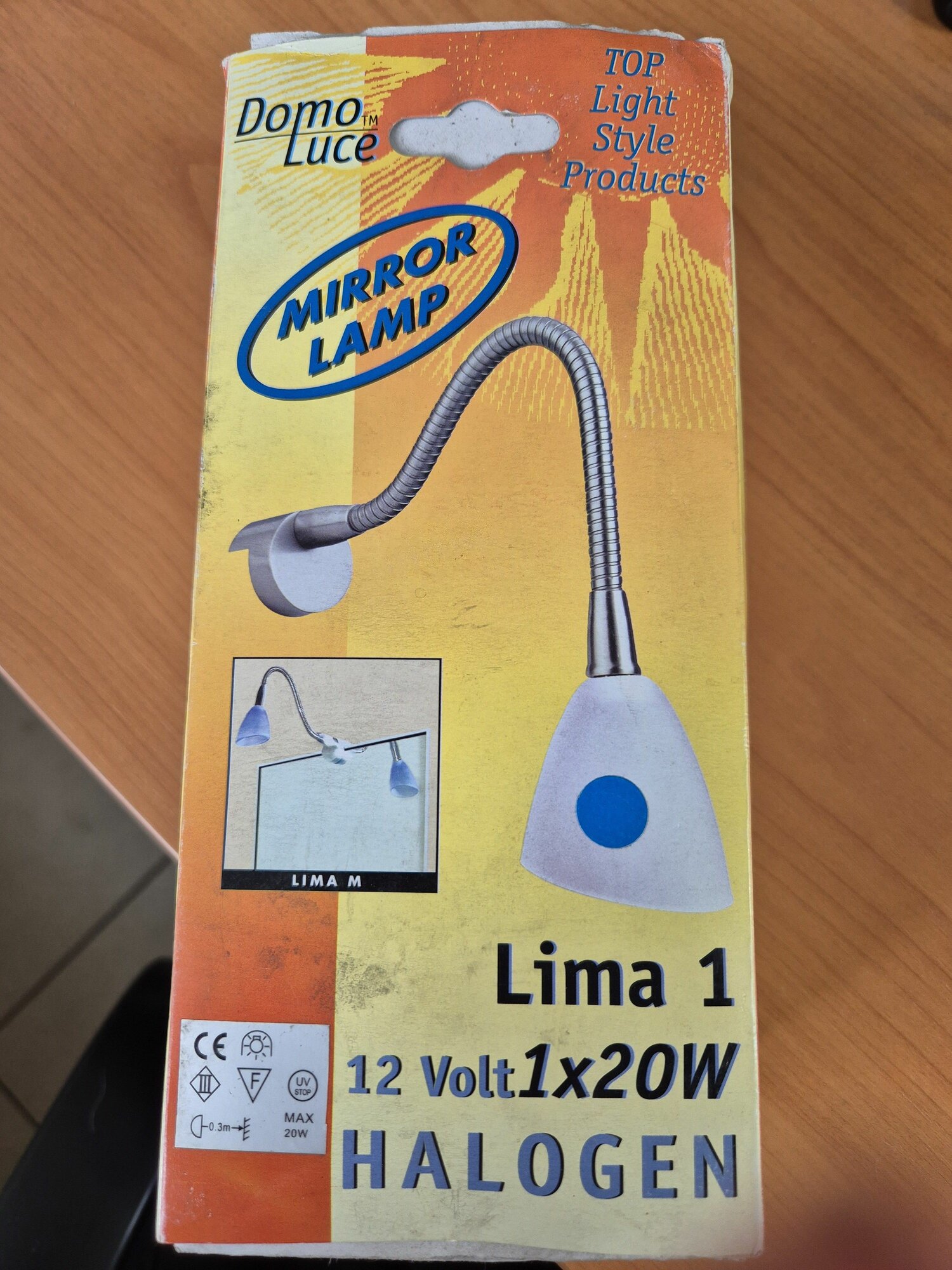 Светильник для зеркал 20W 12V галоген LIMA M Mirror Lamp