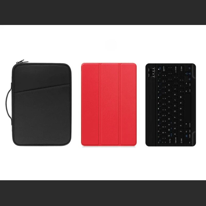 Красный чехол-книжка для OnePlus Pad Go 2 12.1" + клавиатура