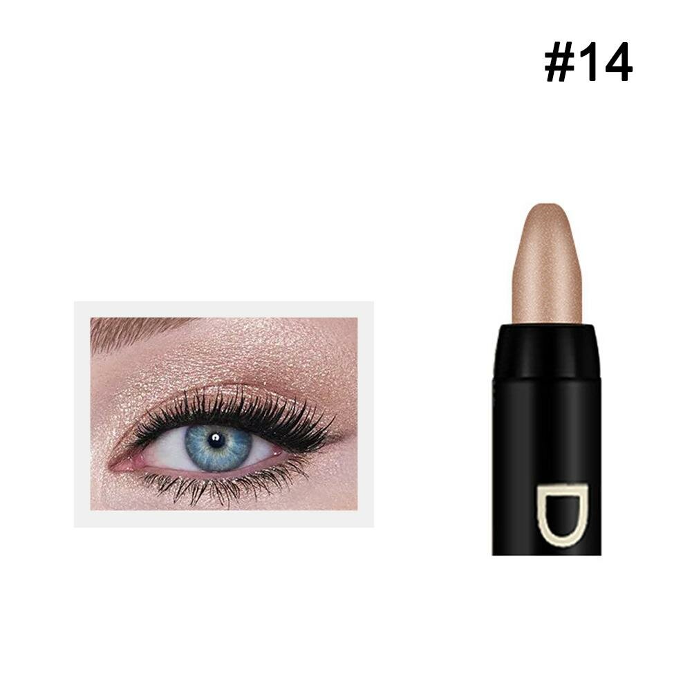 16 цветных водостойких карандашей для глаз с блестками: для век и слизистых, стойкие тени-хайлайтеры