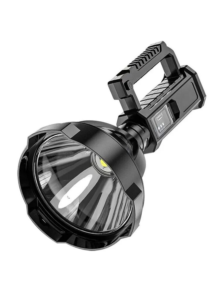 Фонарь-прожектор P90, светодиодный, 5000 люмен, дальность 1500 м, влагозащита, черный