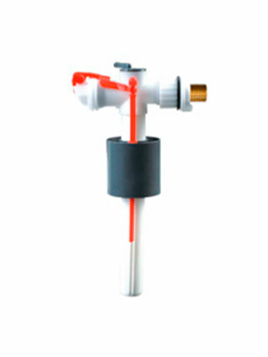 Клапан наполнительный Ganzer GZ0086, белый, боковой, с регулировкой высоты, диаметр 1/2 дюйма