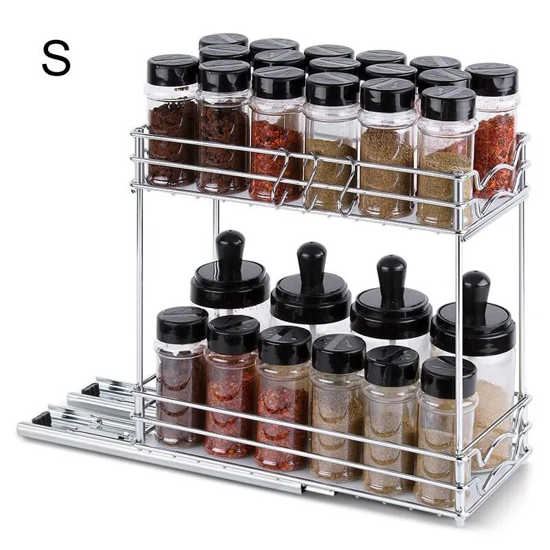 Бутылочница Выдвижная из нержавеющей стали, 130x260 мм, для кухни, серебристая