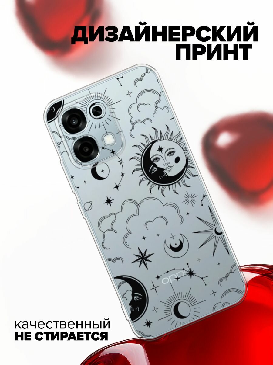 Чехол на Oppo A6 Pro / Оппо A6 Про с принтом Астрологическая тайна — фото 1