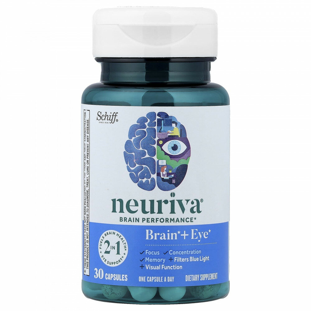 Schiff, Neuriva®, добавка для улучшения работы мозга, 30 капсул — фото 1