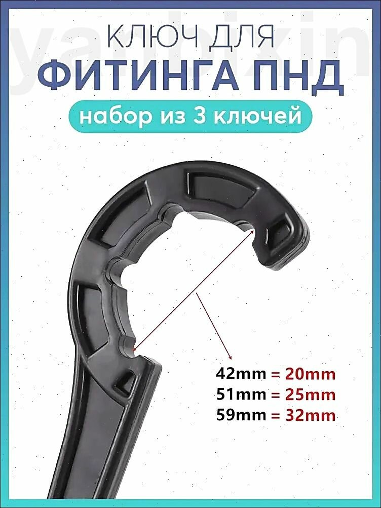 Ключи для фитингов труб из ПНД 25мм