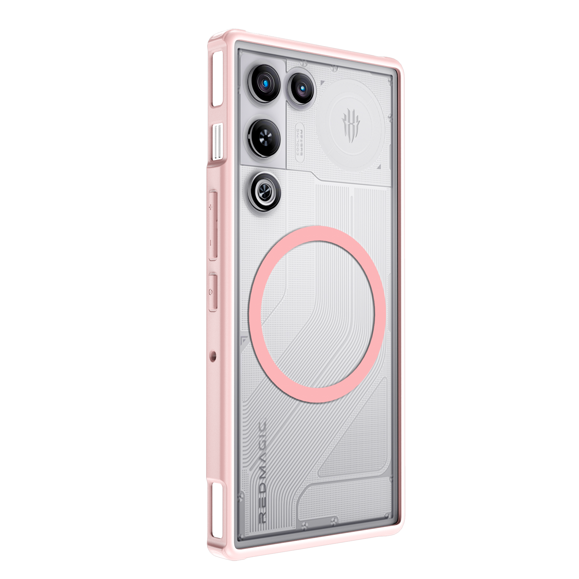 Чехол Для Nubia Red Magic 11 Air / Nubia Red Magic 11 Air, soft touch, чехол-кардиомонитор, поликарбонат (PC), защита камеры, ударопрочный, усиленные углы, Nubia, Nubia Red Magic 11 Air, pink,