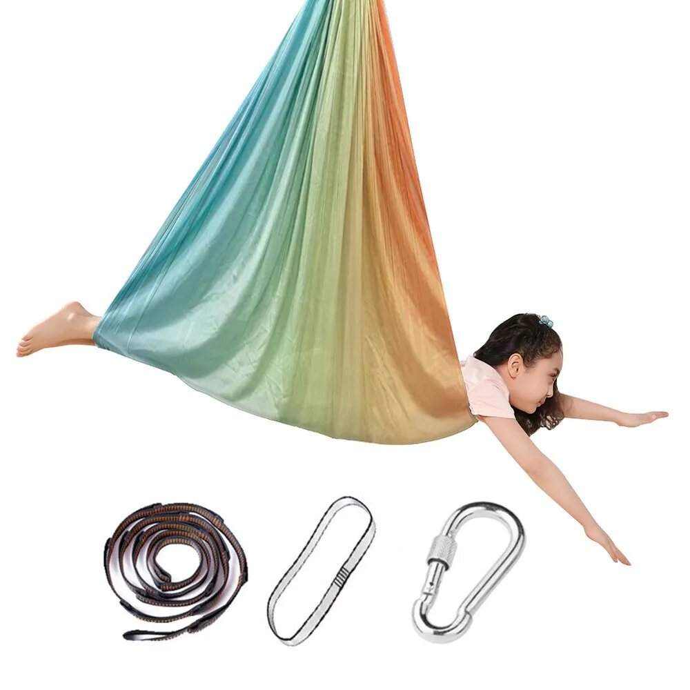 Milochic Гамак сенсорный для детей 150х280 см, подвесное кресло-гамак