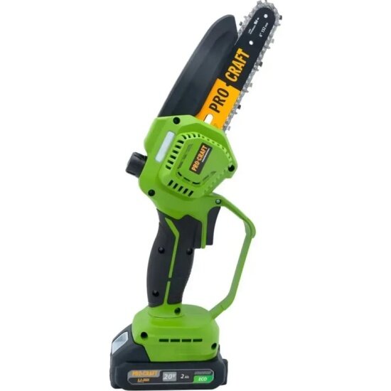 Пила цепная Procraft аккумуляторная PKA45 20В 6" 8' (2 АКБ 1,5 Ач+ЗУ +2 Шина+2 Цепи) Кейс
