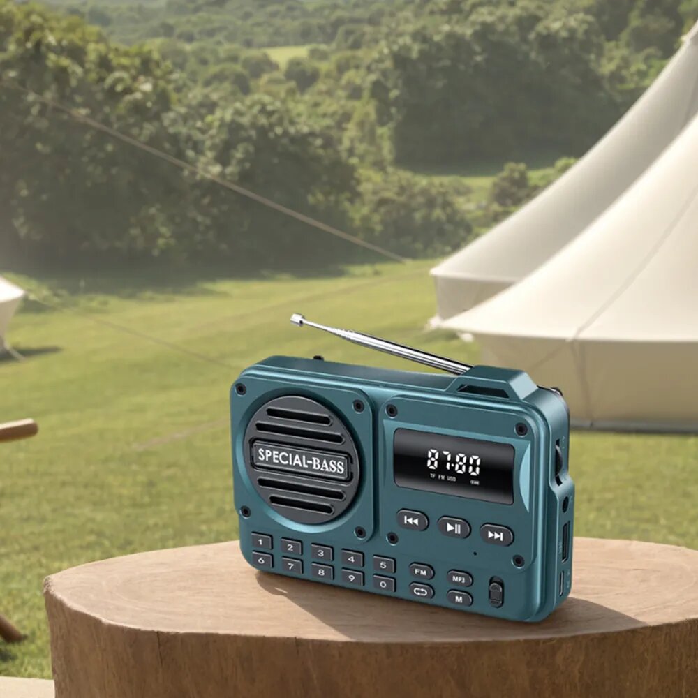 Магнитола Портативная AM/FM USB TF MP3, встроенный динамик, размеры 145×85×46 мм — фото 1