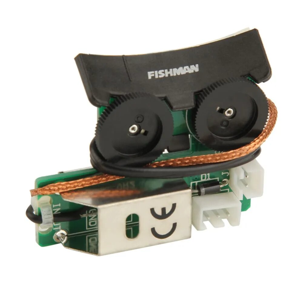 Акустический гитарный звукосниматель Fishman VT1 с фазовым контролем, встроенным тюнером и регулировкой тембра