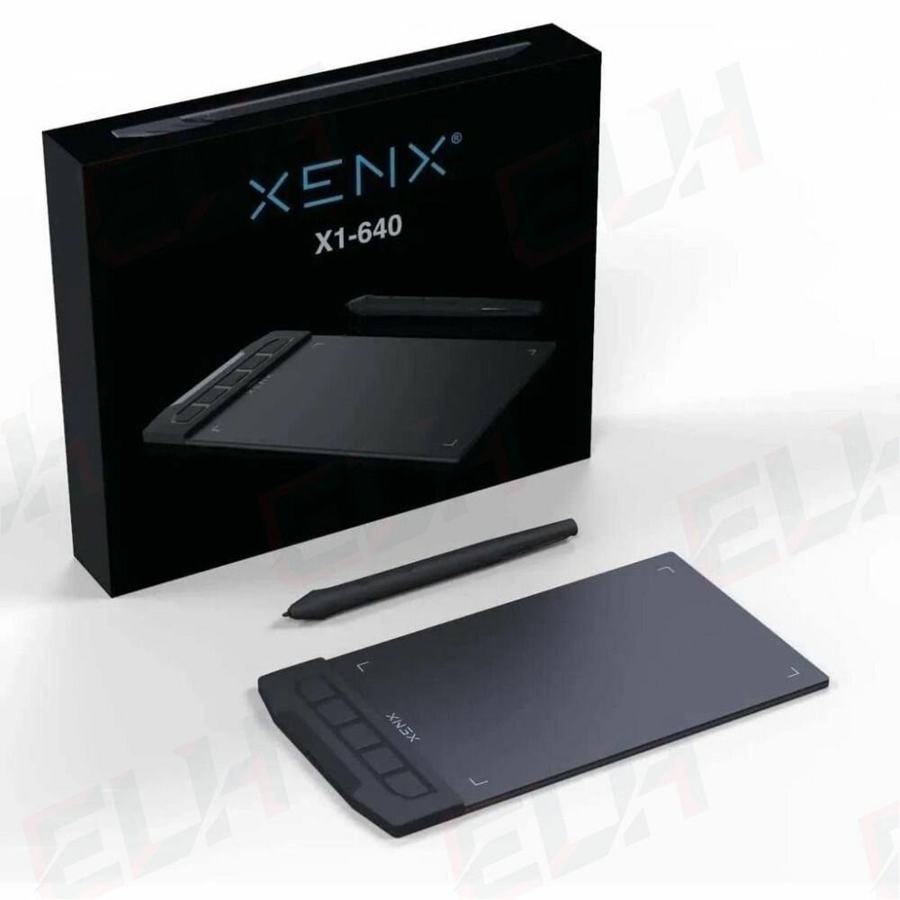 XENX X1-640 Цифровой Планшет: Рабочая Поверхность 6X4 Дюйма (для Мобильных ПК), Рисовальная Доска, Цифровой Мануальный Индикатор Высоты