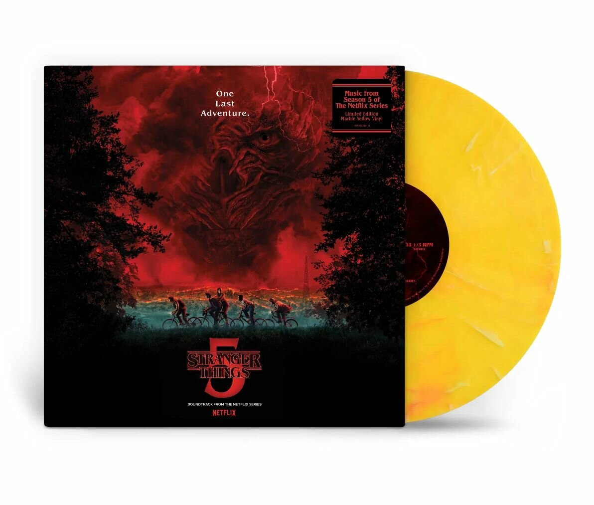 Очень Странные Дела: Сезон 5 OST (2500шт в мире Yellow Marble USA Limited Soundtrack) Цвет: Желтый Мрамор, Редкая Виниловая Пластинка, Сериал Stranger Things: Michael Jackson, ABBA, David Bowie и др.