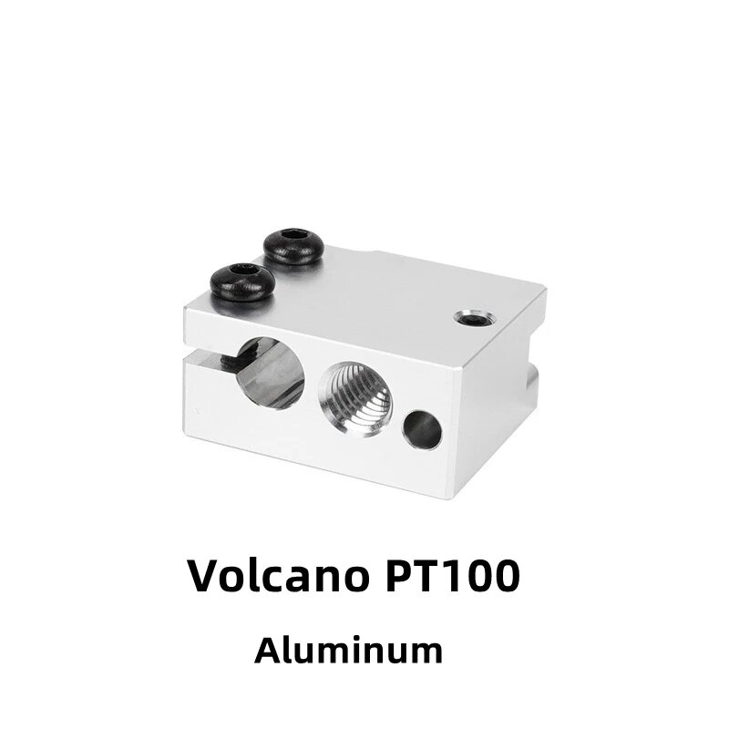 Нагревательный Блок E3D V5 V6 MK7 MK8 CR-6 SE Volcano PT100 Для 3D-принтера: Volcano PT100 Alumin