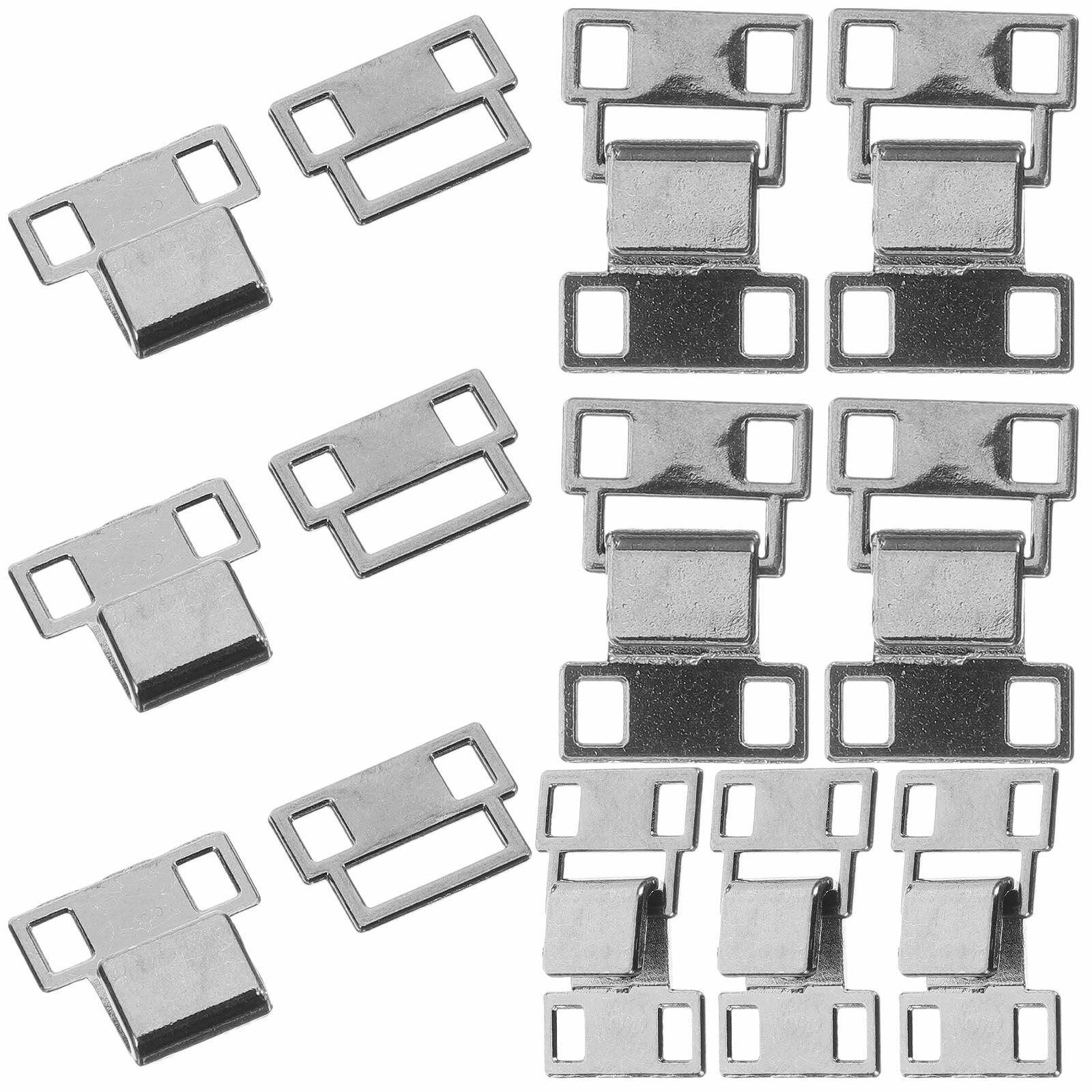 Крючки Для Брюк, Металл, Серебро, Винтаж, Для Шитья И Ремонта, 10 Комплектов