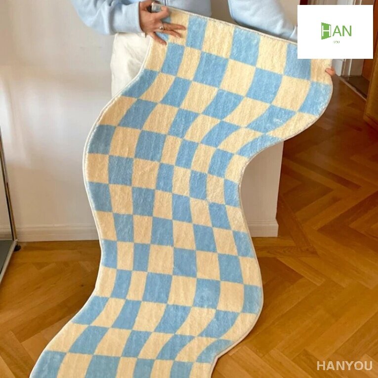 Эксклюзивный ковер для гостиной 50x150 cm в шахматном стиле