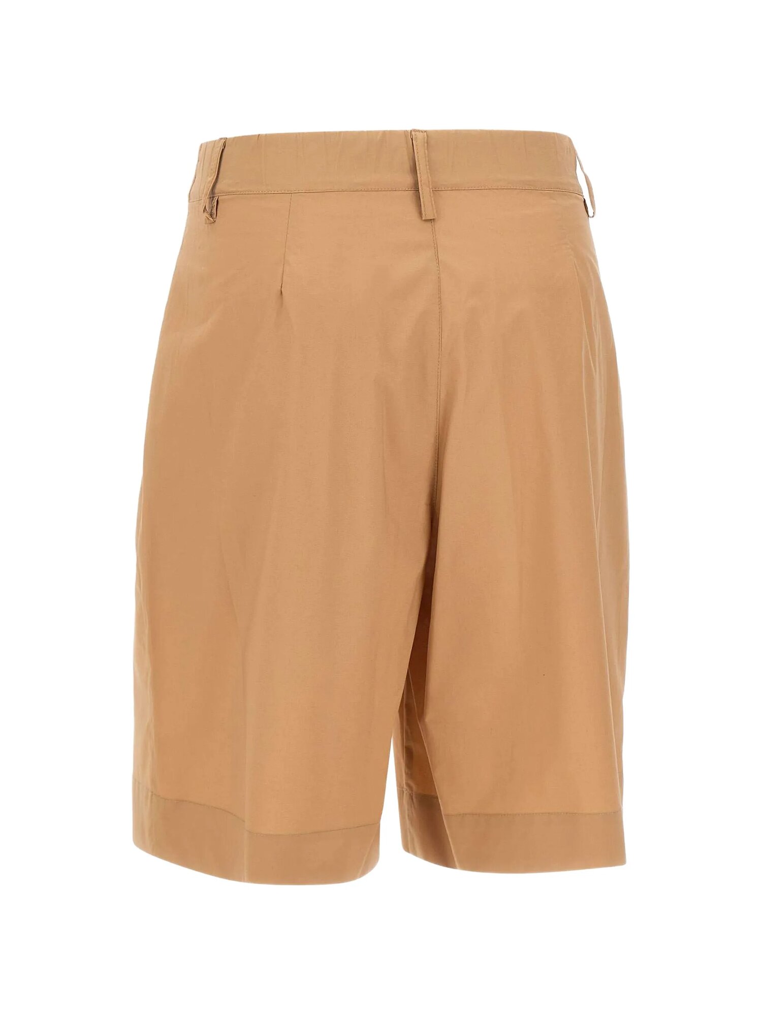 Шорты KAOS Pleated tailored shorts, размер 44, brown — фото 1