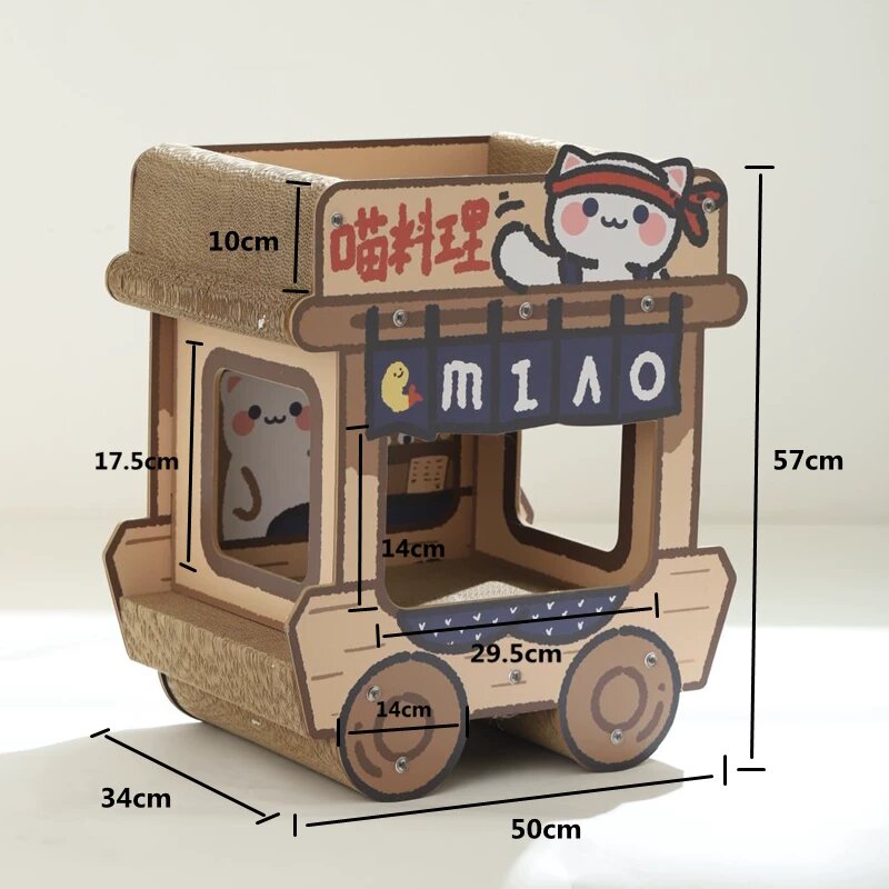 Кошачий диван-лежанка Meow Xiaoyuan XL, когтеточка-лежанка для кошек, когтеточка-кровать, когтеточка-диван,