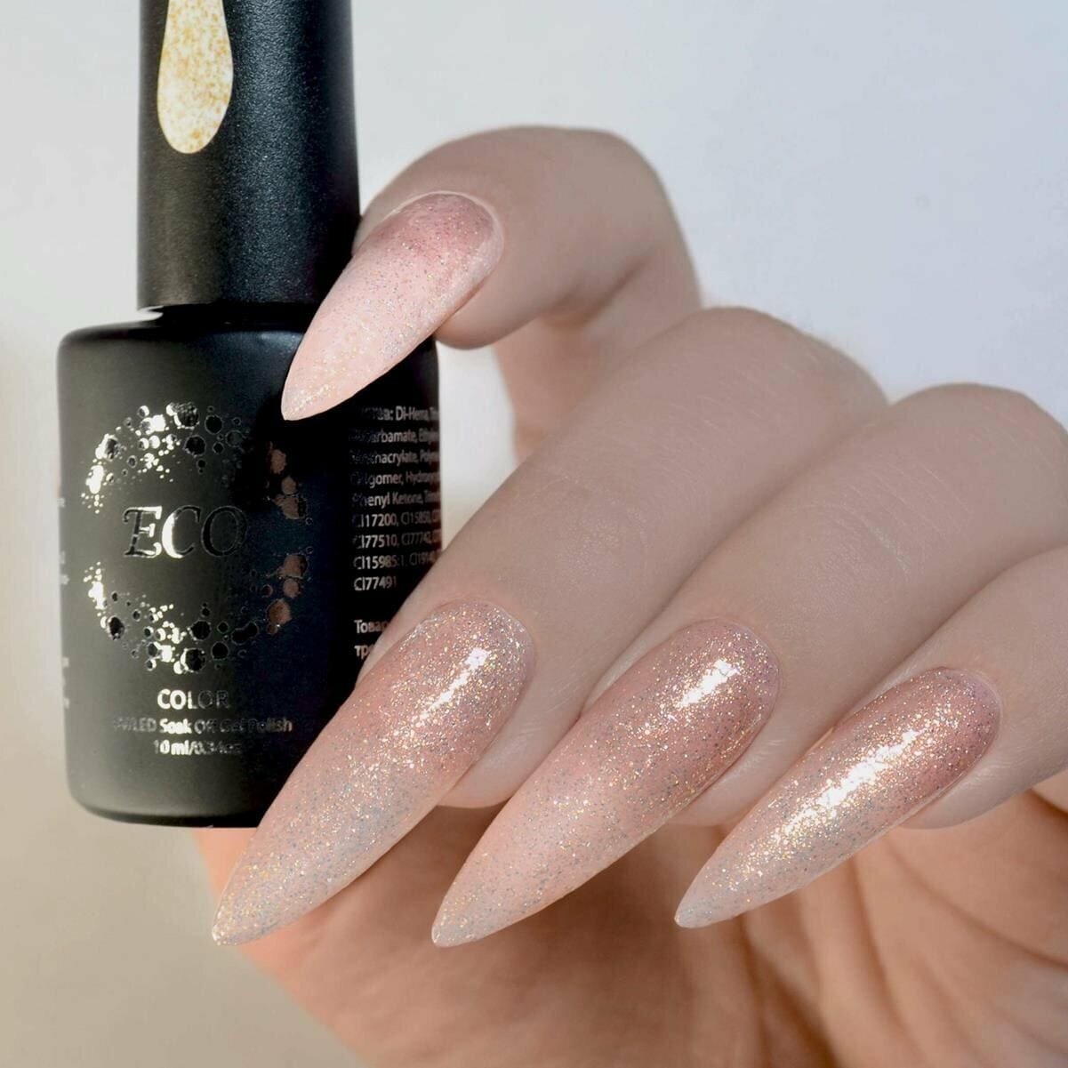 Гель-лак для ногтей ТМ ECO "Авантюрин" №162, 10 мл