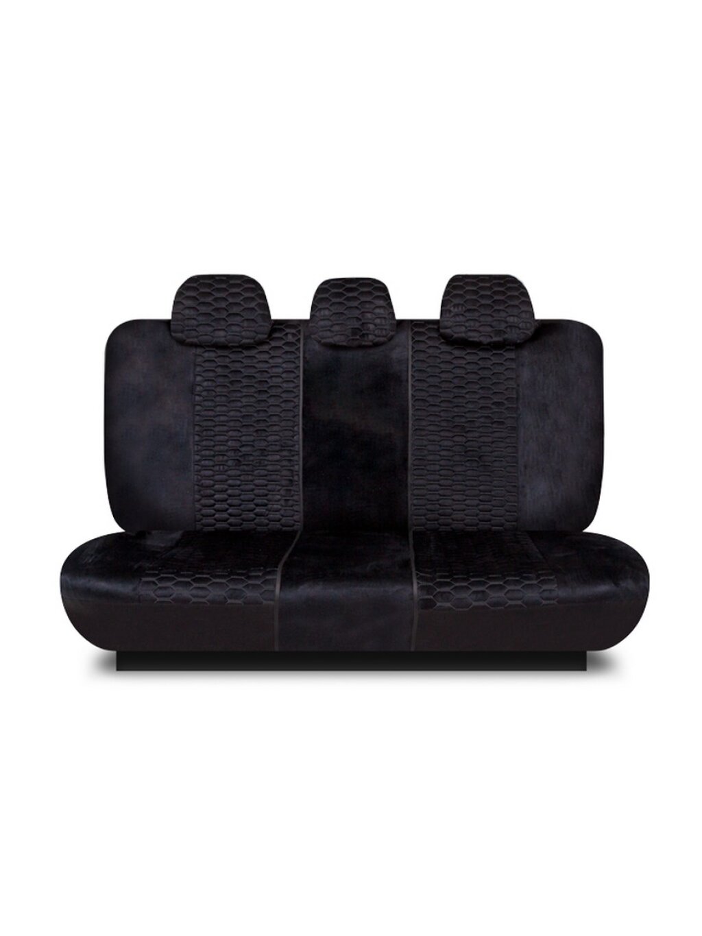 Чехлы автомобильные Autoprofi VRS-1107 BK/D. GY Эко кожа, Алькантара темно-серый, черный 11 предметов