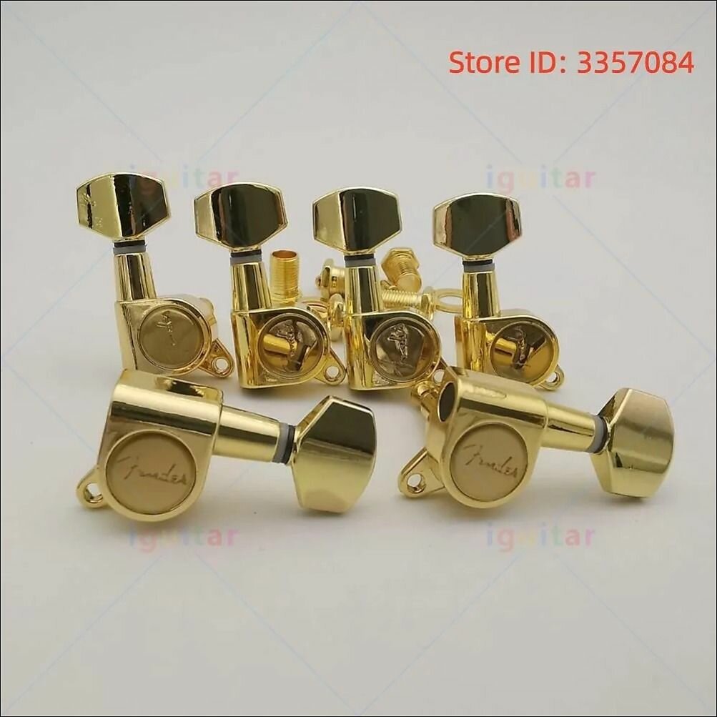 Гитарные тюнеры Fender Machine Heads 6R С полностью закрытой ручкой, колки для настройки гитарных партий Stratocaster Telecaster