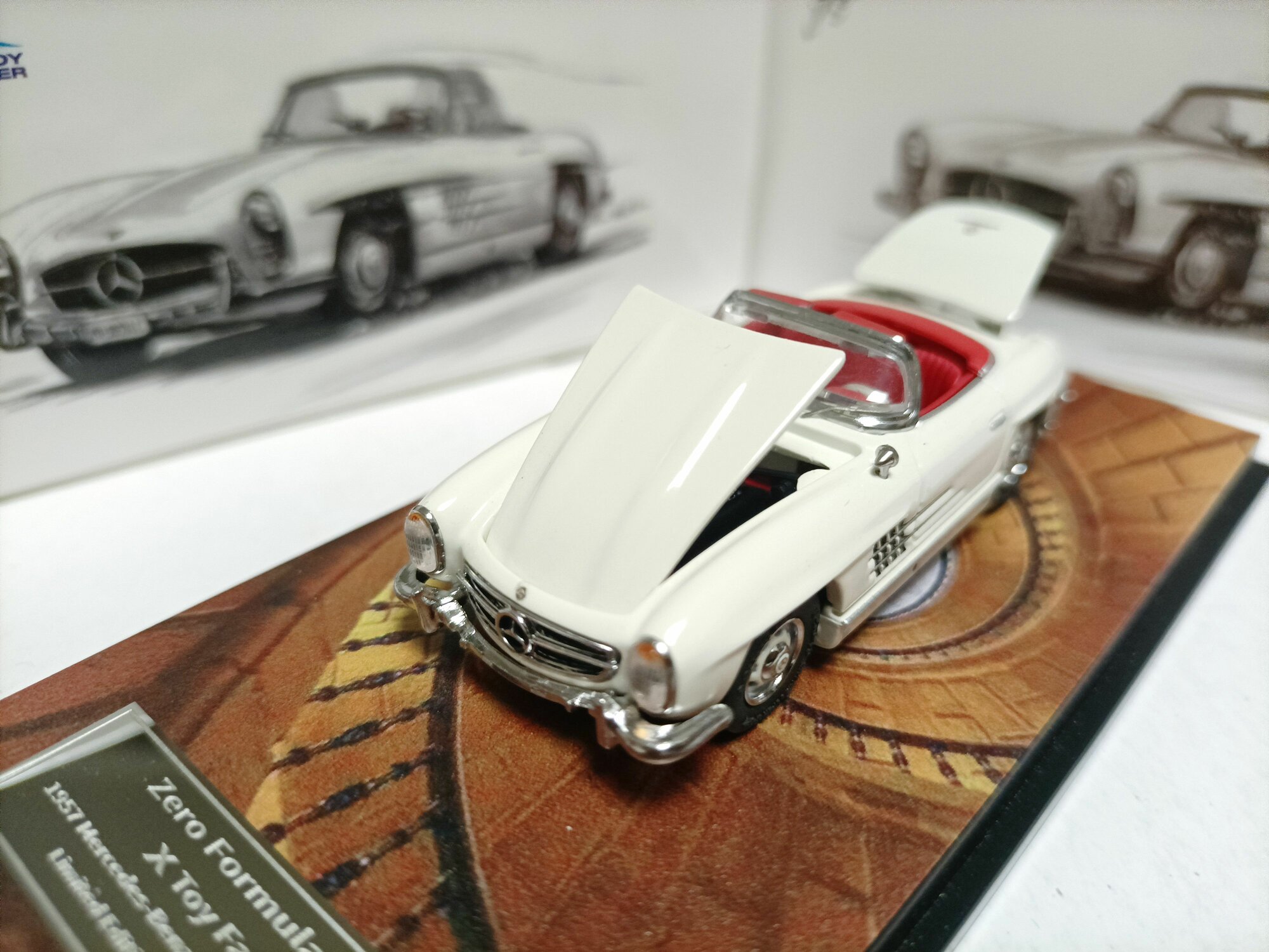 DCM 1:64 -Benz Алюминиевый кабриолет Mercedes 300SL W198 1957 года