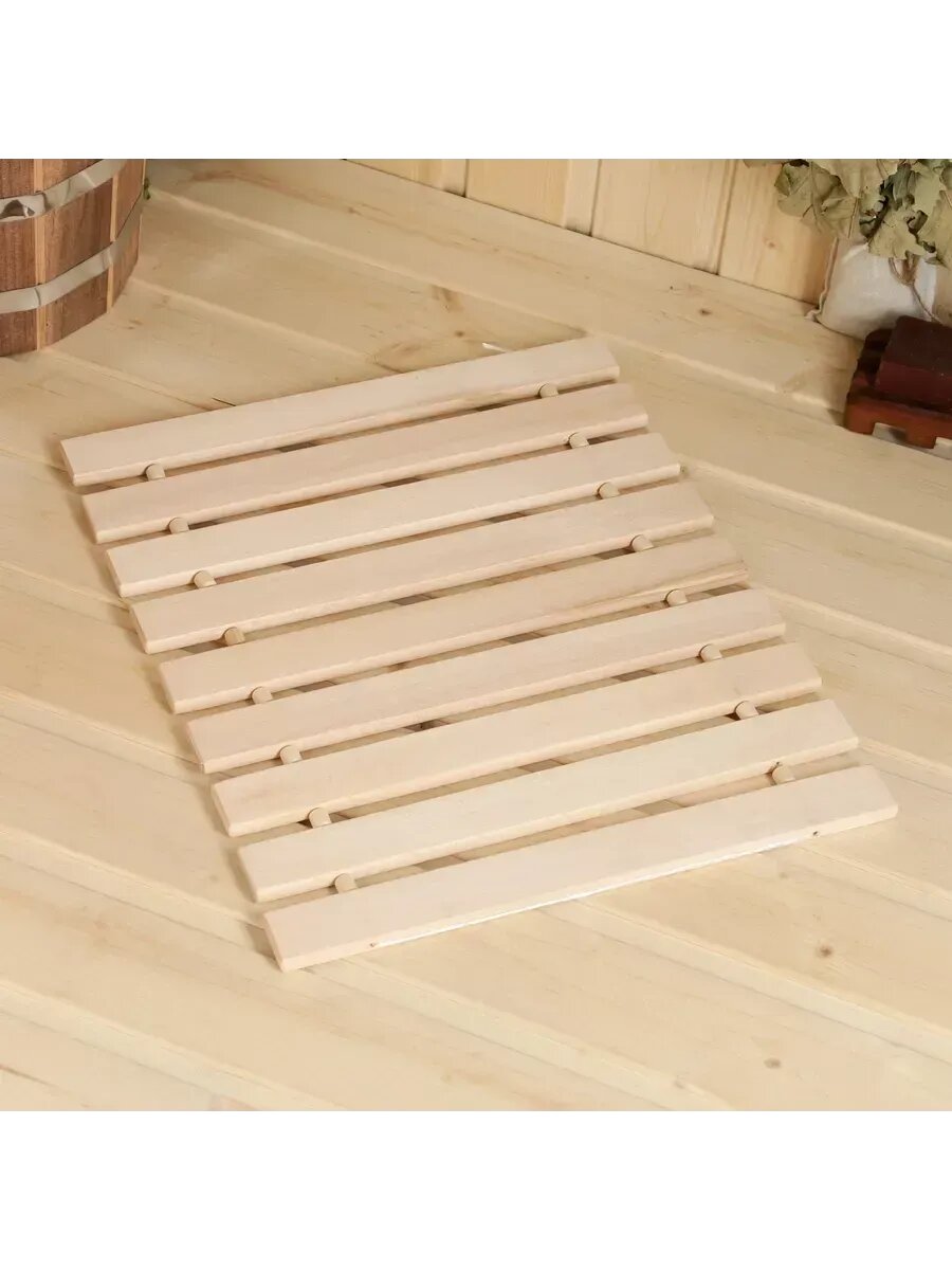 Коврик-сидушка из липы, 41х35х1 см