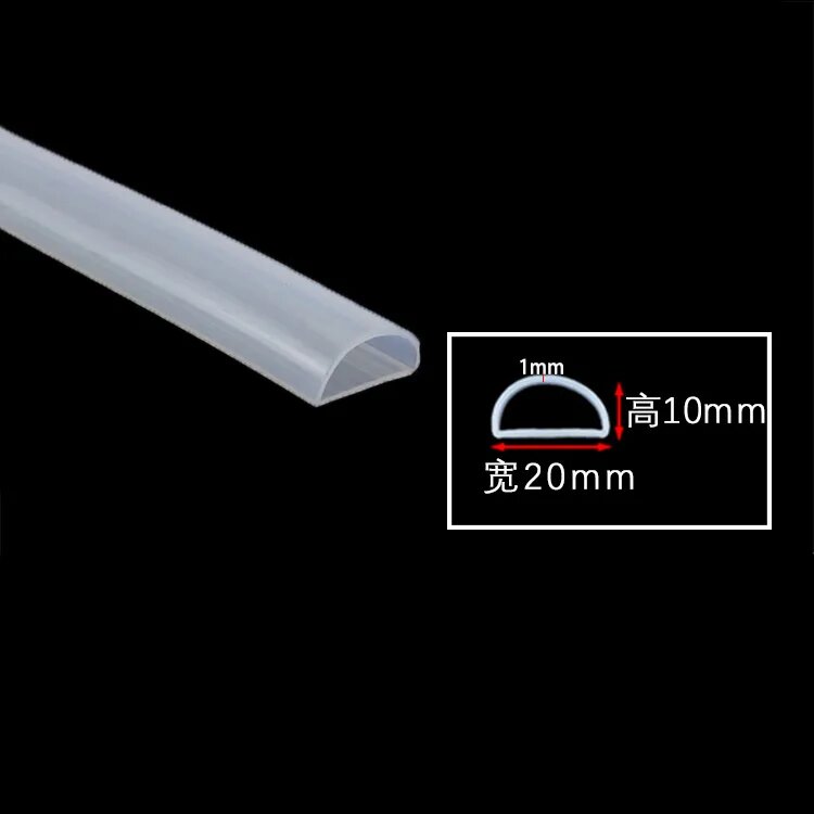 Силиконовая уплотнительная лента D-образная 1-5 м 15, 2 meters