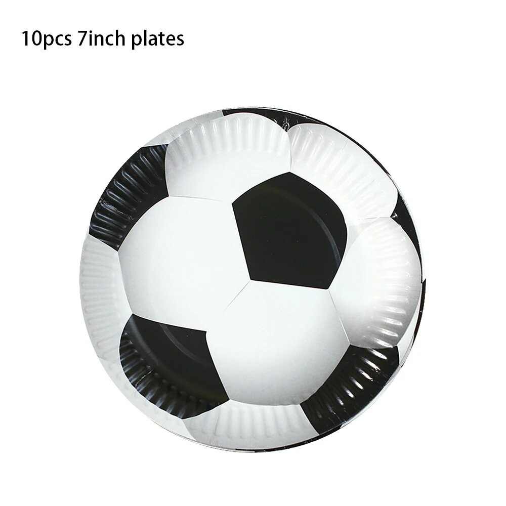 Футбольные тарелки 7 дюймов, 10 шт, plates