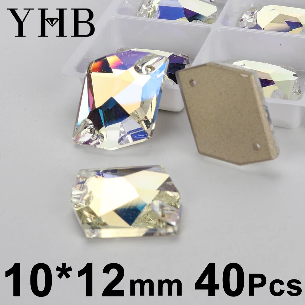 Стразы YHB Comsic 10x12mm стекло