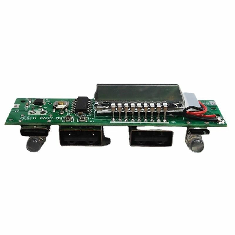 Плата зарядного устройства для литиевых аккумуляторов LED Dual USB 5 В 2,4 А схема Micro/Type-C Power Bank 18650 Модуль зарядки