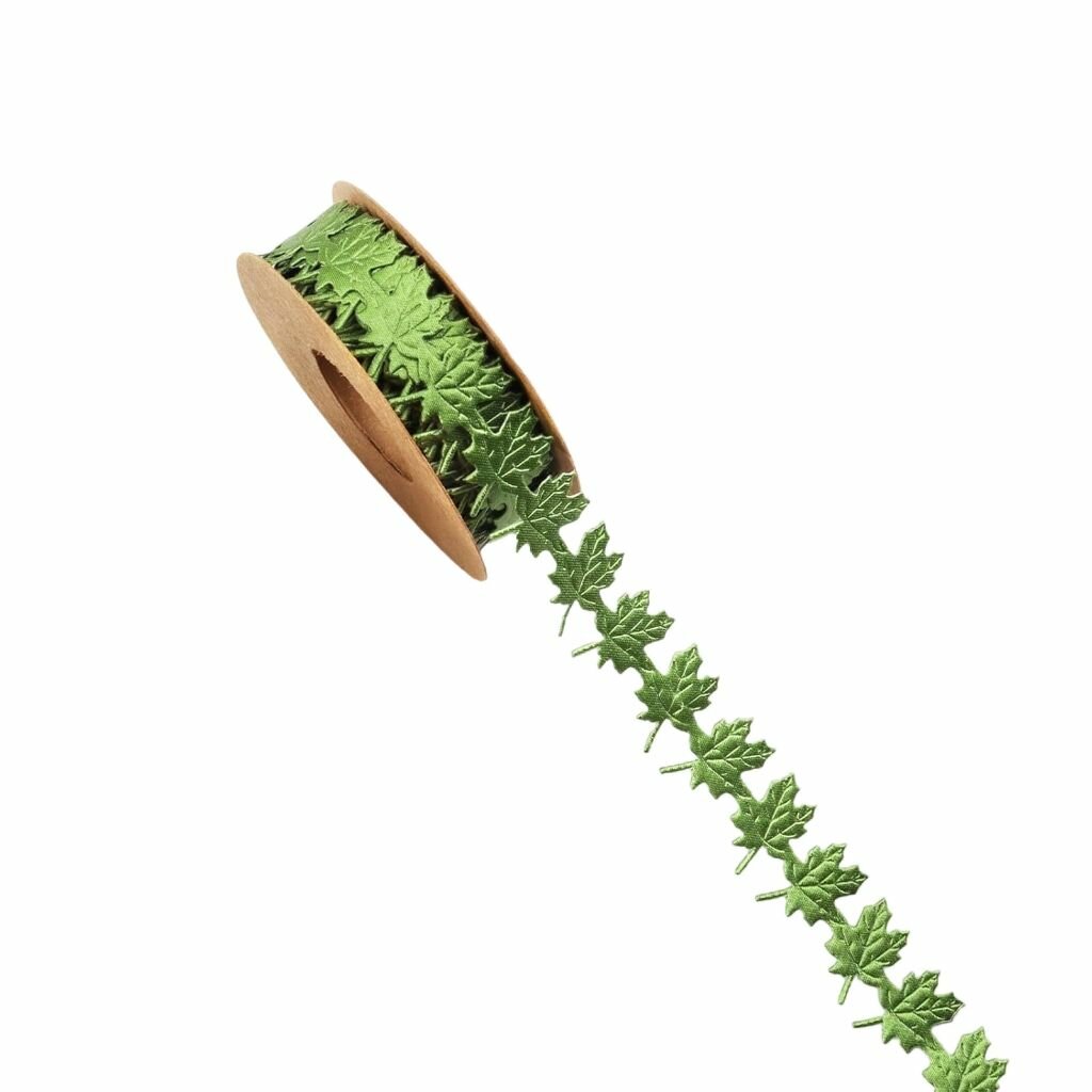 3 рулона ленты с кленовым листом, осенняя поделка на День Благодарения для упаковки подарков, венок, букеты, украшения