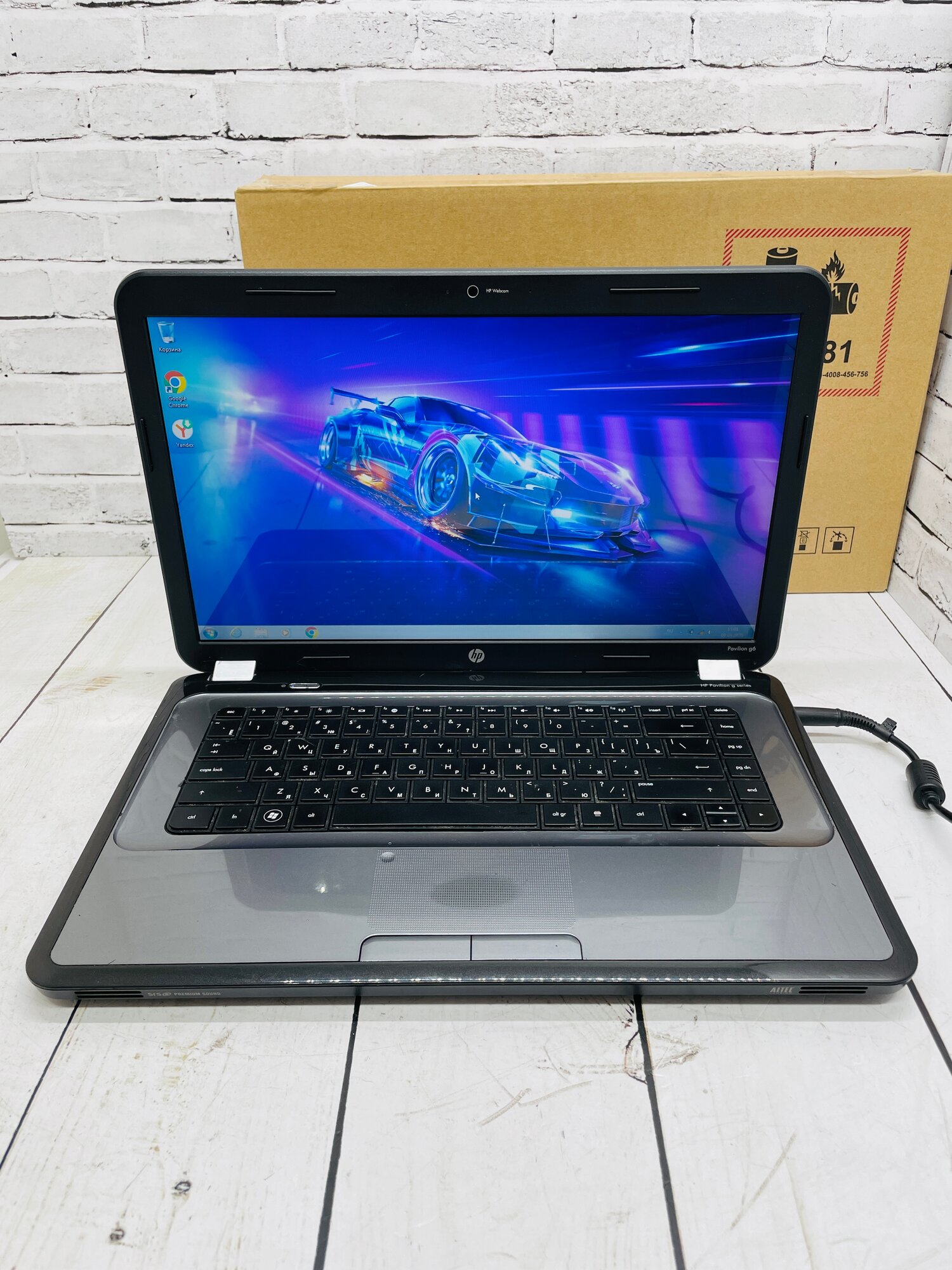 Игровой ноутбук 15,6, HP Pavilion G6, AMD A4 3300, 4 Gb DDR3, 320 Gb HDD, AMD Radeon HD 6400m