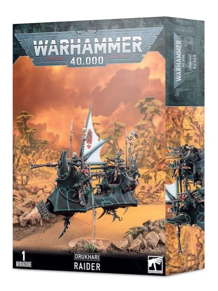 Воздушный корабль Темных Эльдаров Рейдер в коробке, оригинал Warhammer 40000