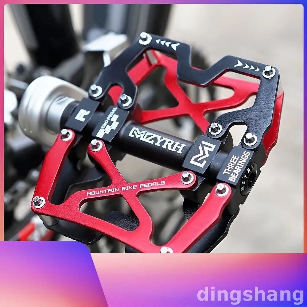 Педали DINGSHANG для горных велосипедов из алюминия, платформенные с шариковым подшипником