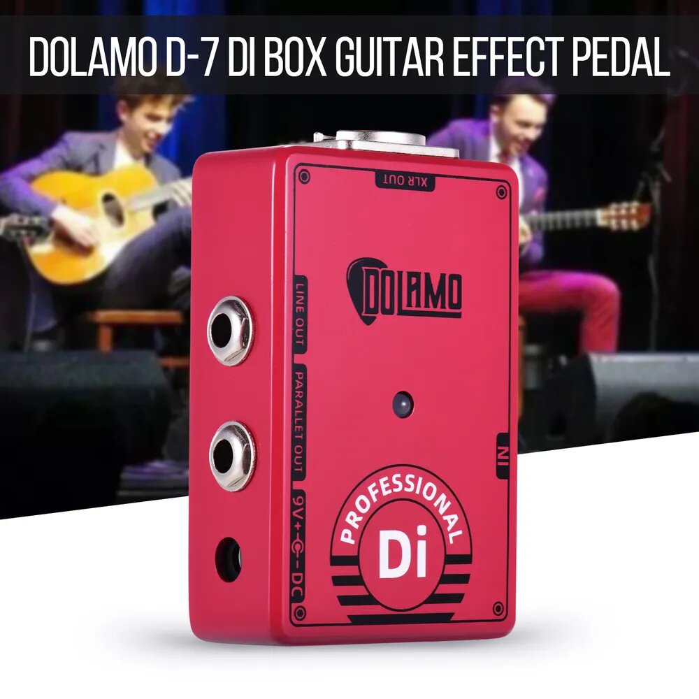 Dolamo D-7 Профессиональная гитарная педаль эффектов DI Box