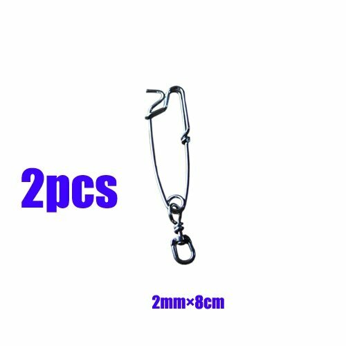 Рыболовные зажимы 2pcs, 2ммx8см