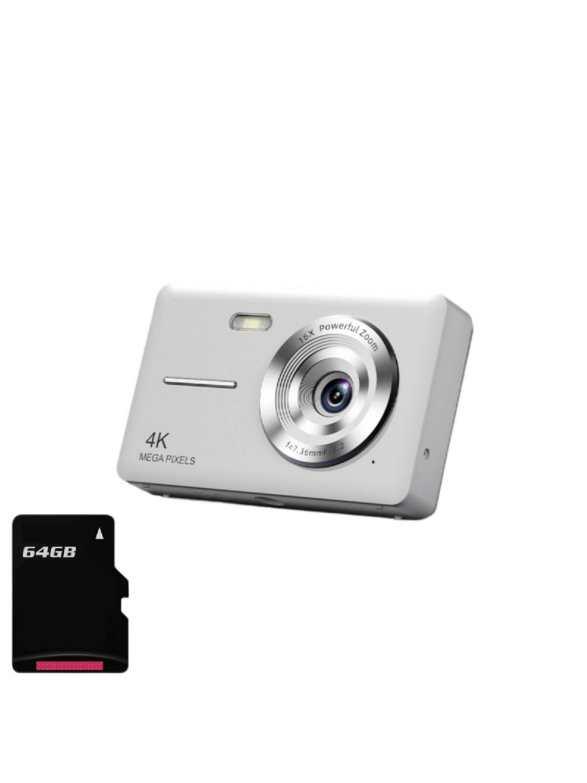 48-Мегапиксельная цифровая камера с долговечным аккумулятором для фотокамер в дороге