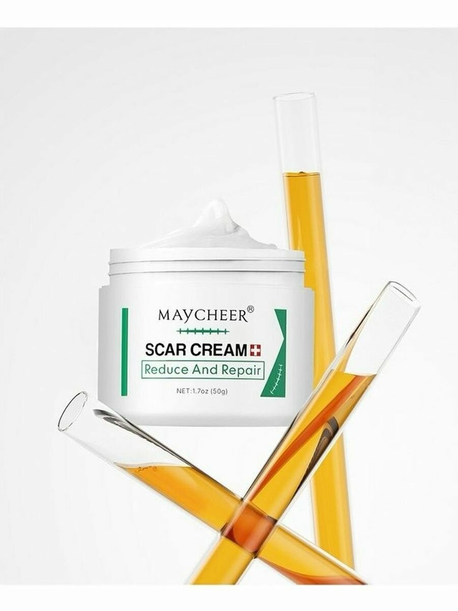 Крем-гель от шрамов, рубцов, растяжек, травм и пигментации, мазь от следов прыщей для лица и тела