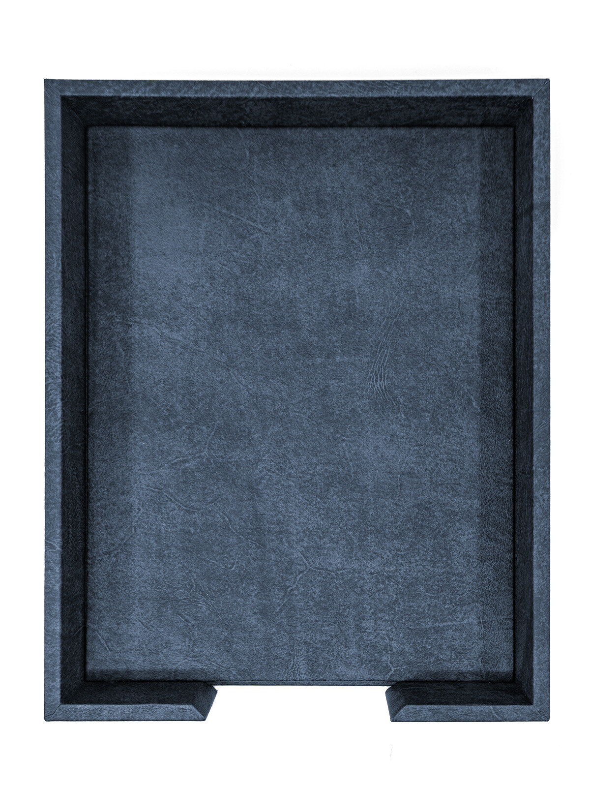 Кожаный горизонтальный лоток для бумаг А4, Grays Oxford by J.Audmorr, синий