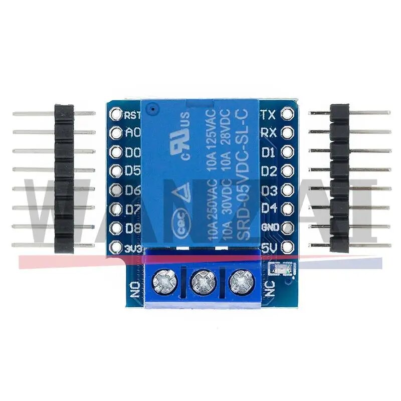 Один канал Wemos D1 Мини Релейный Щит Wemos D1 Мини релейный модуль для ESP8266 макетной платы 1 канал