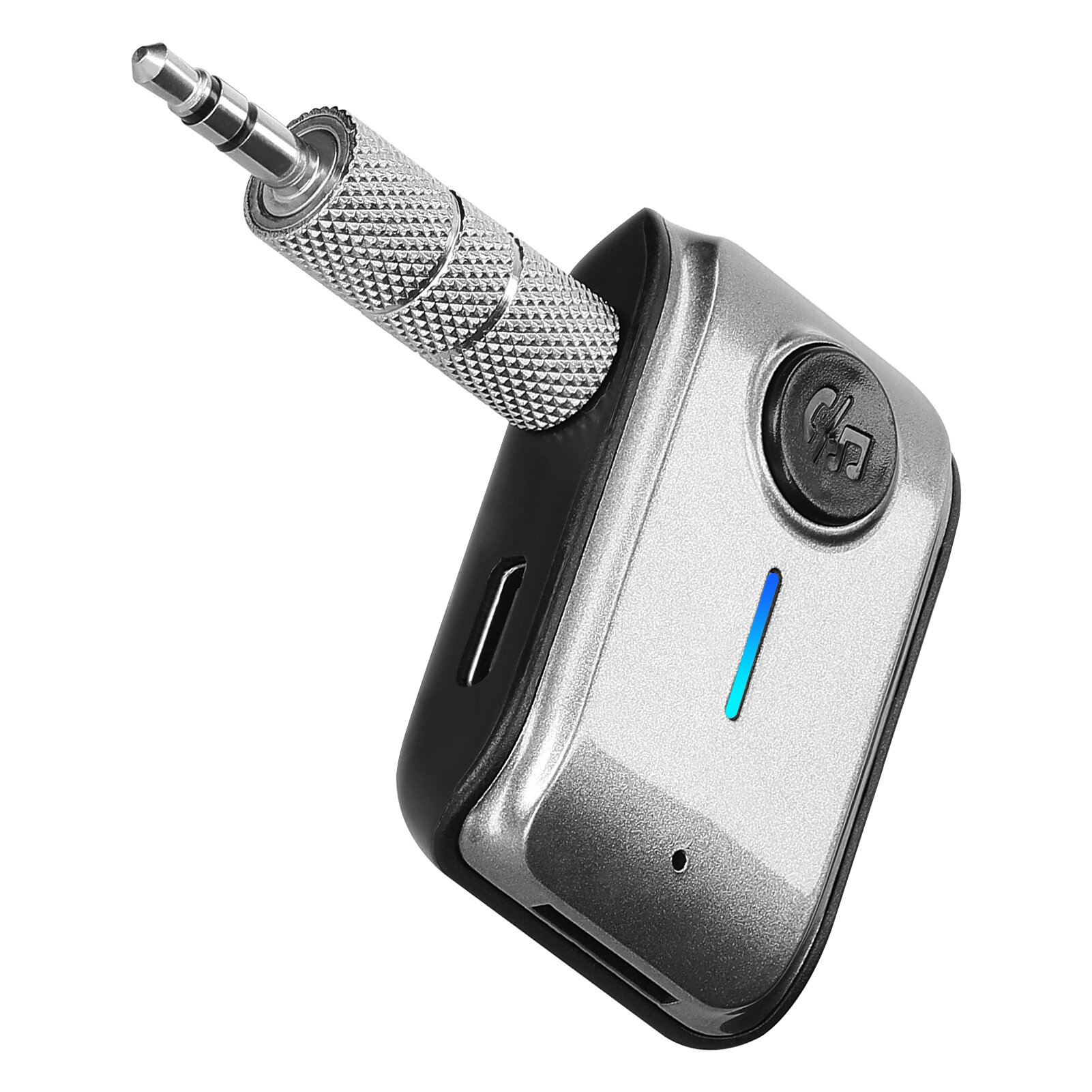 Автомобильный Bluetooth-приемник с 3,5-мм AUX-адаптером, беспроводное аудио, встроенный микрофон, поддержка TF-карты, громкая связь для автомобильной/домашней стереосистемы, проводных наушников, динамиков.