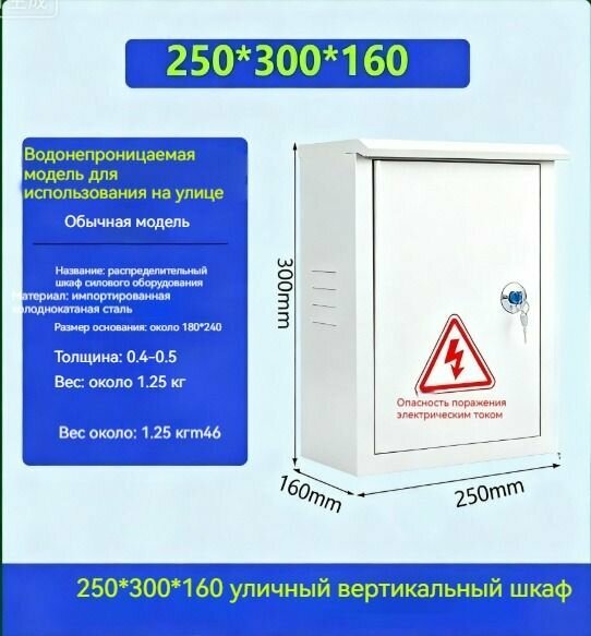 Щиток электрический с монтажной панелью металлический навесной