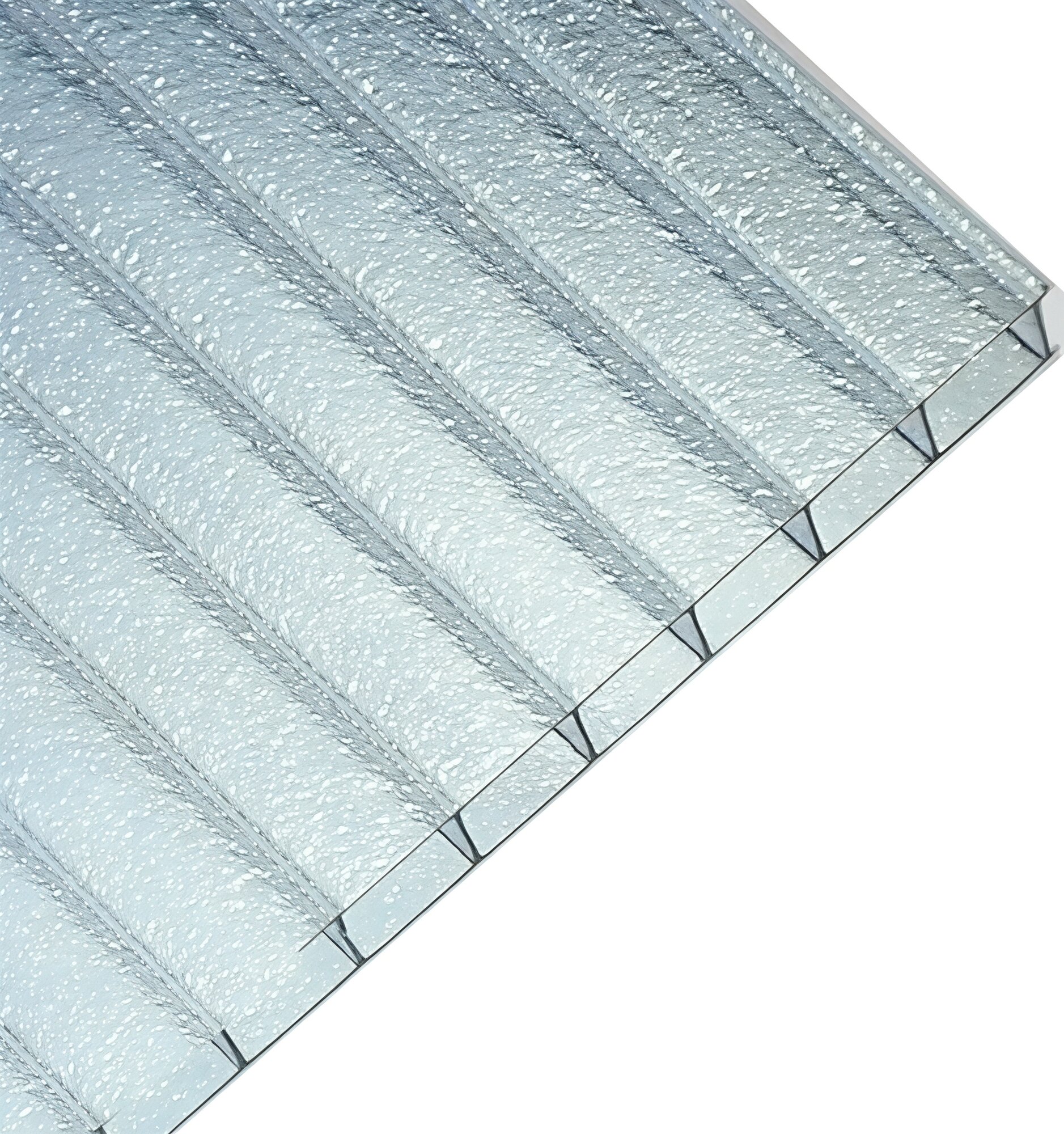 Роялпласт поликарбонат сотовый колотый лёд прозрачный 8мм 2100х12000мм премиум