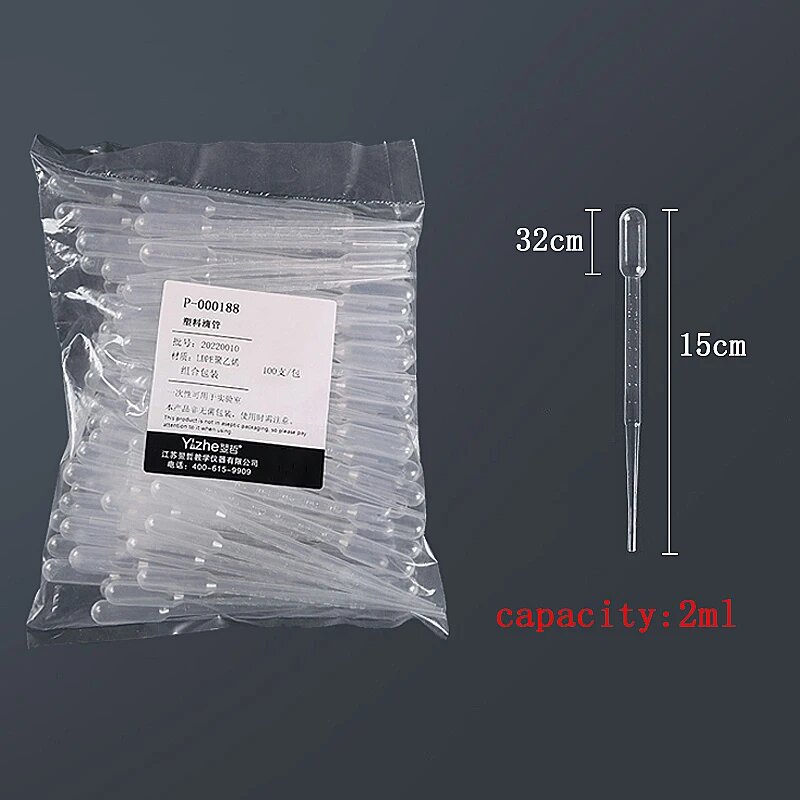 Одноразовые пластиковые пипетки QWC для эпоксидной смолы 20Pcs, 2ml