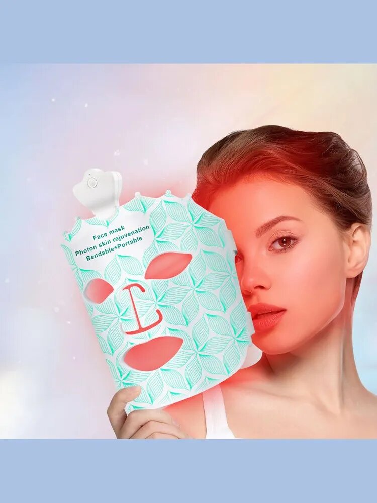 Косметологический комбайн LED Photon skin rejuvenation Bendable Portable face mask